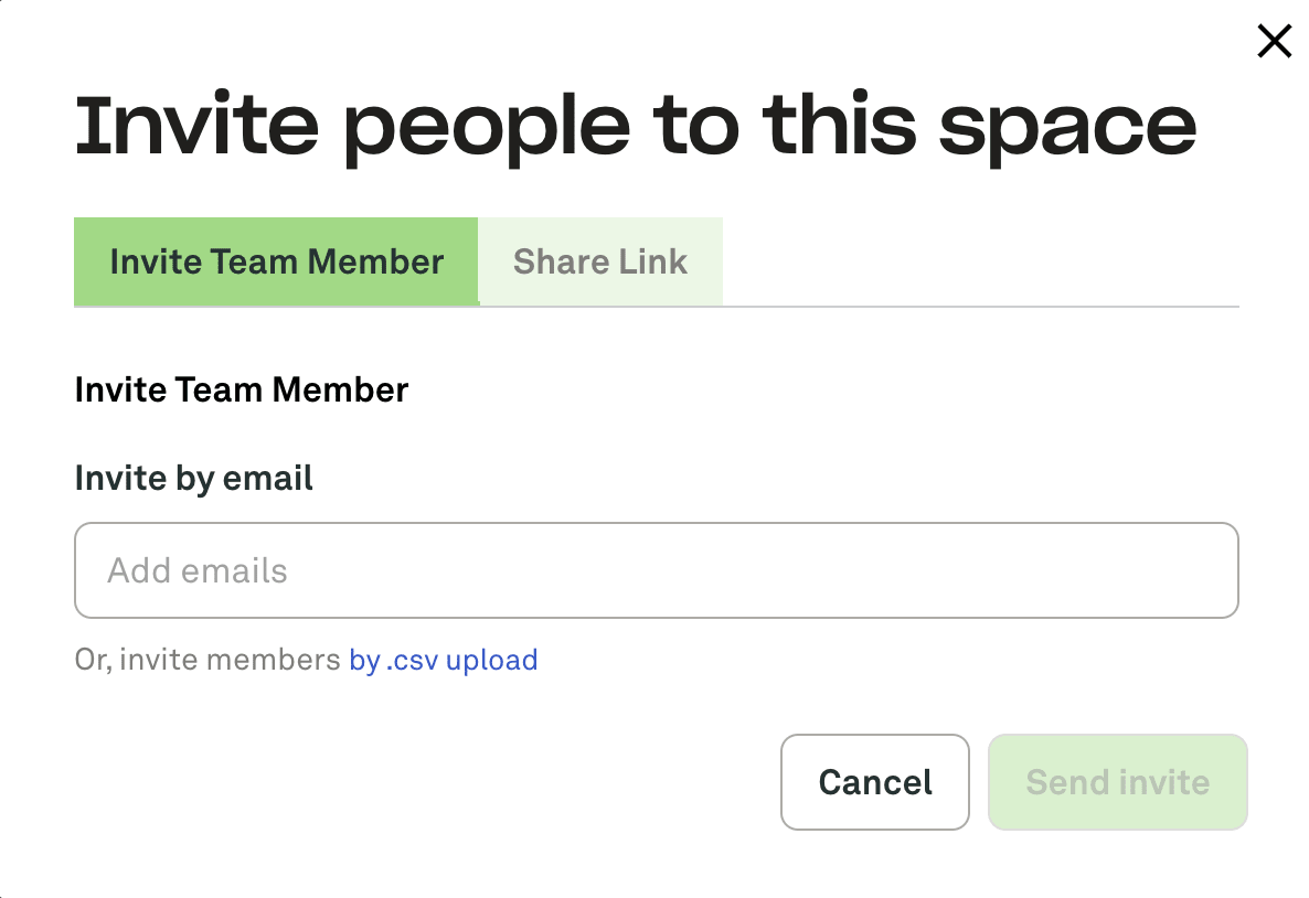 Invite People to your Space | Kumospace